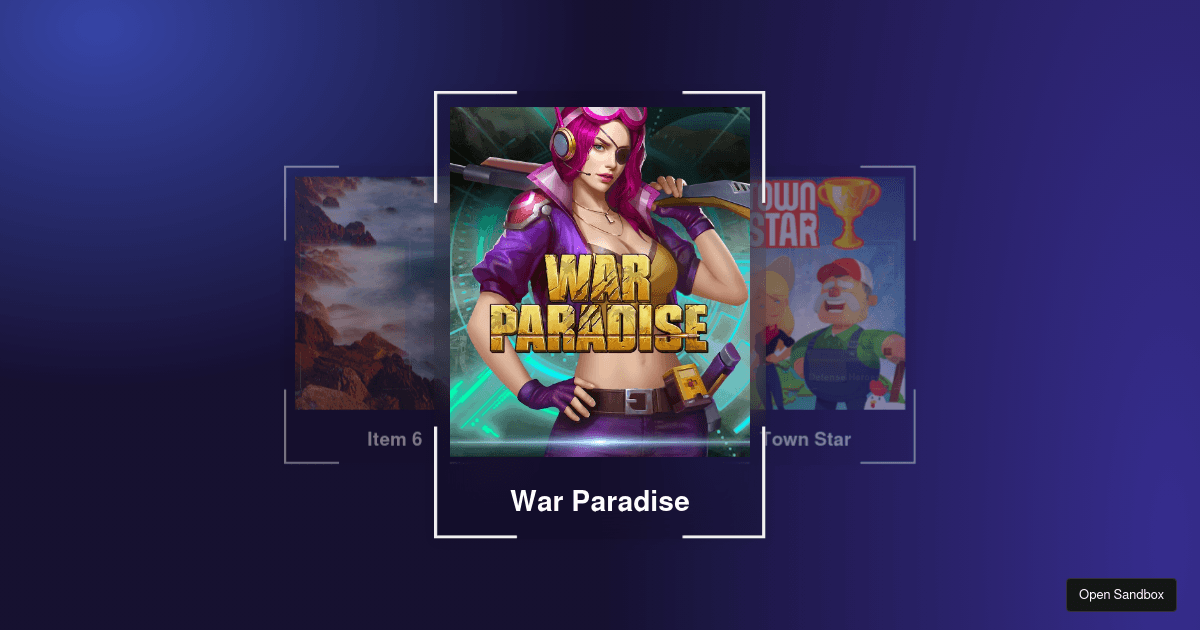 3D Carousel (forked) - Codesandbox