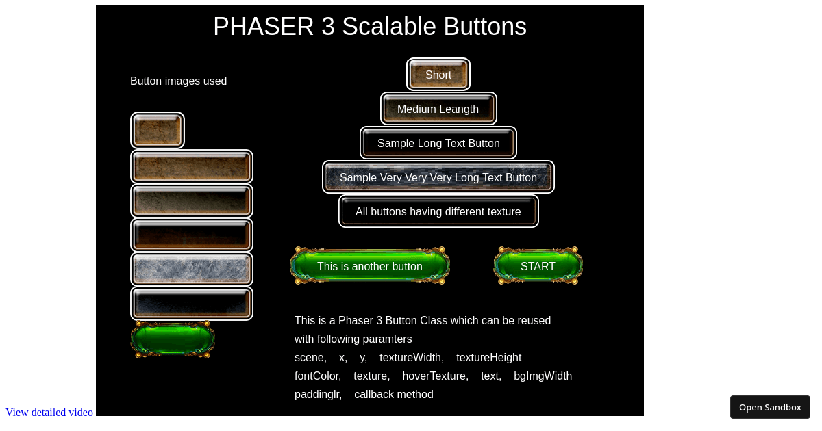 Phaser 3 TypeScript Button - Codesandbox