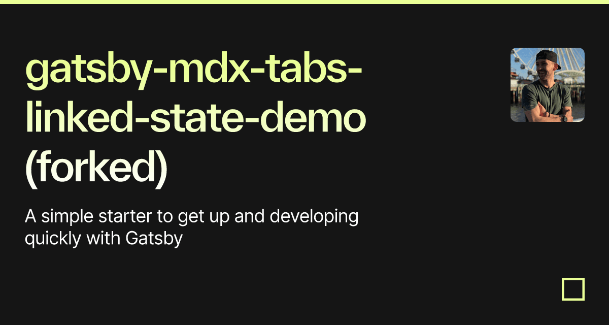 gatsby-mdx-tabs-linked-state-demo (forked) - Codesandbox
