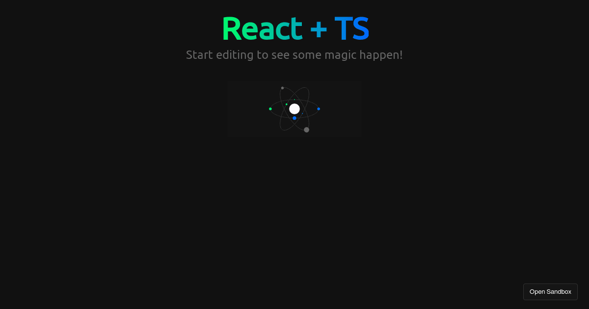 React + TS - Codesandbox