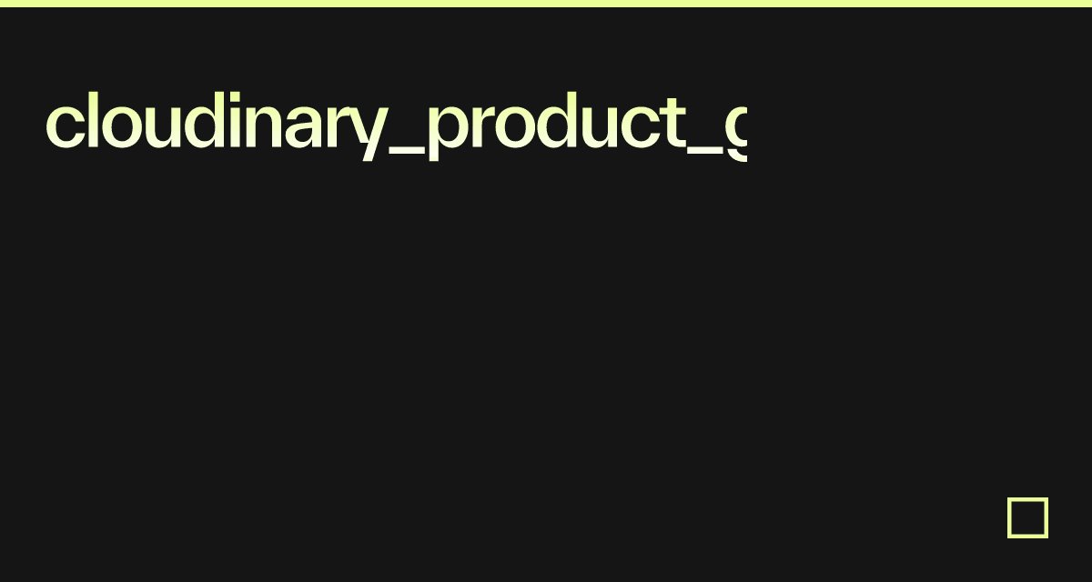 cloudinary_product_gallery - Codesandbox