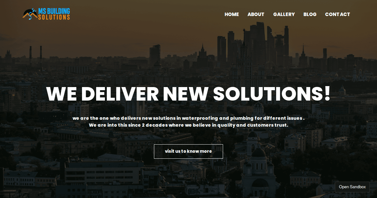 ms.building solutions - Codesandbox