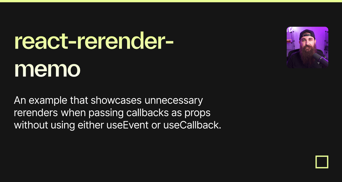 react-rerender-memo - Codesandbox