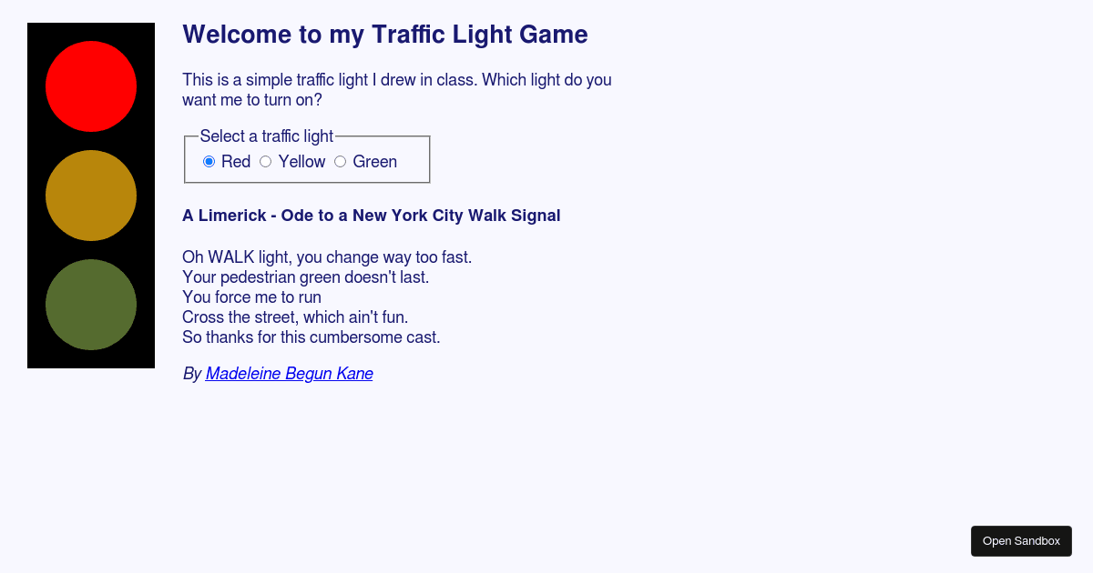 Traffic-Light-Week-4 - Codesandbox