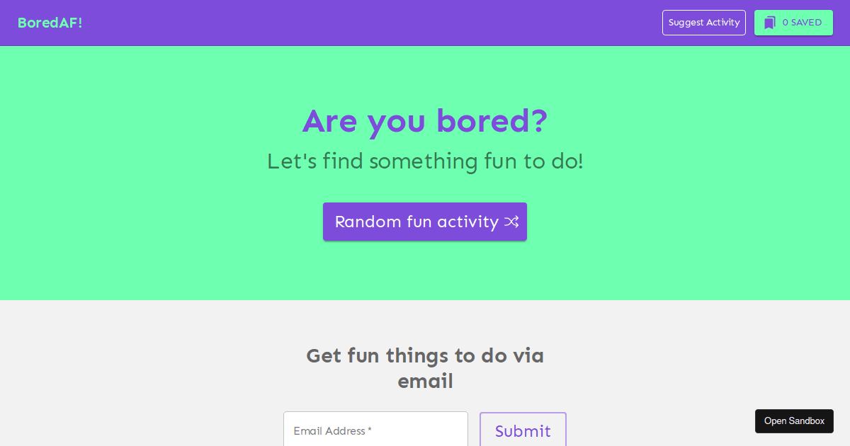 random-activities - Codesandbox