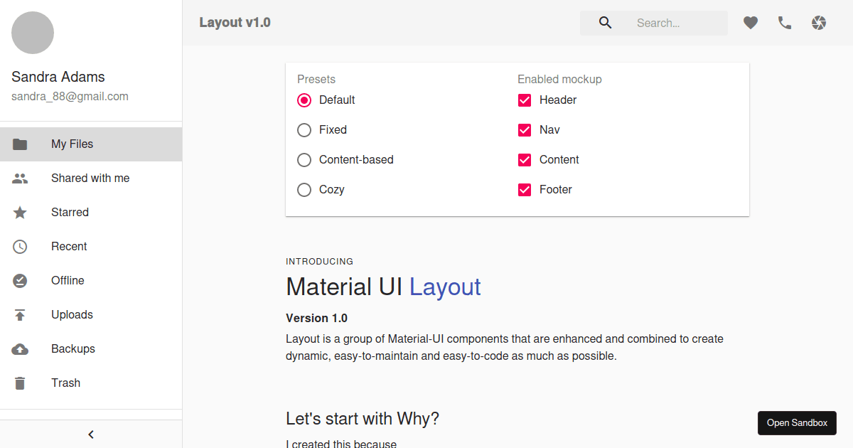 material-ui-layout-v10 - Codesandbox