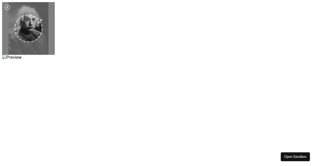 React Avatar Edit Demo - Codesandbox