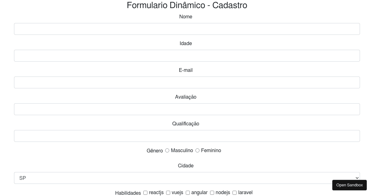 reactjs-dynamic-form-bootstrap - Codesandbox