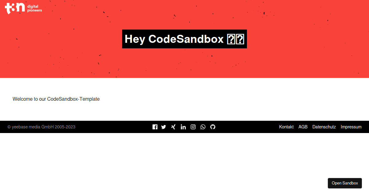 t3n react components - Codesandbox