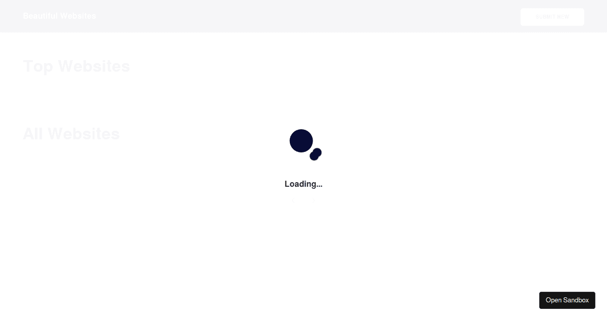 Beautiful Website - Codesandbox