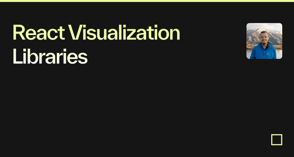 React Visualization Libraries - Codesandbox