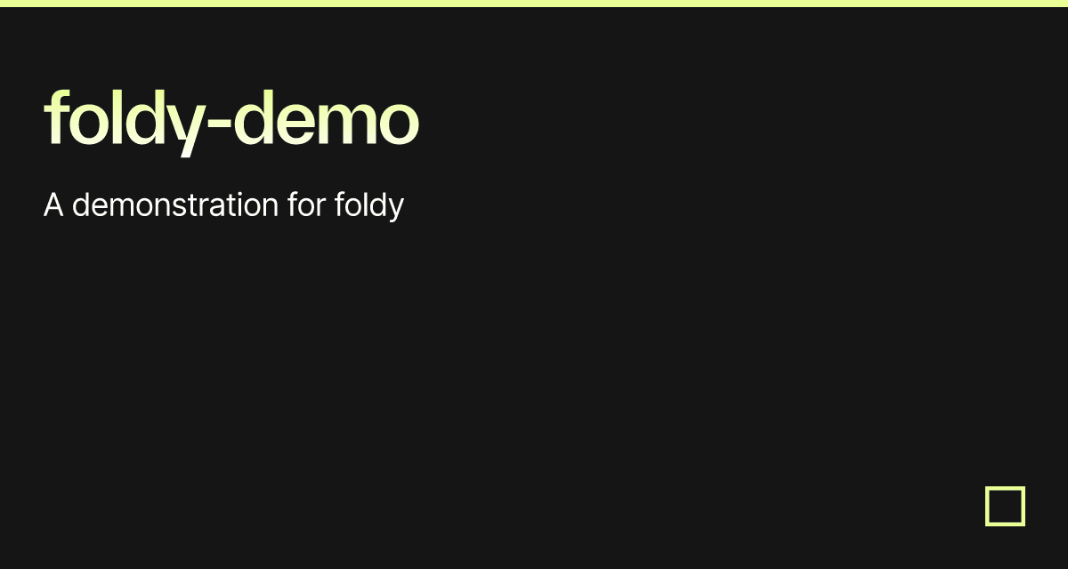 foldy-demo - Codesandbox