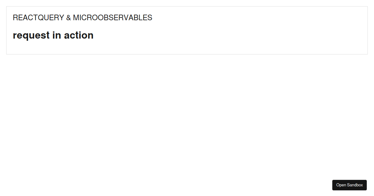 ModelList ReactQuery - Codesandbox