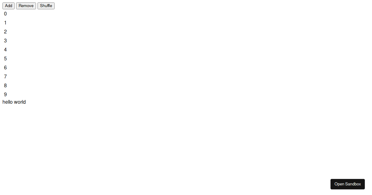 Transition Group List Example Forked Codesandbox