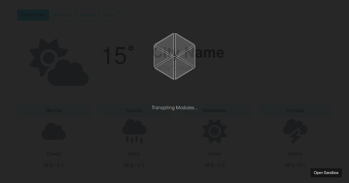 Weather-App - Codesandbox Weather-App - Codesandbox