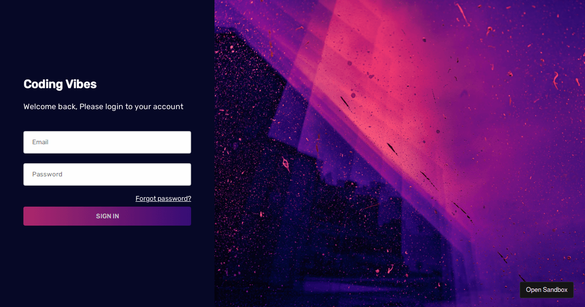 animated-login-page - Codesandbox