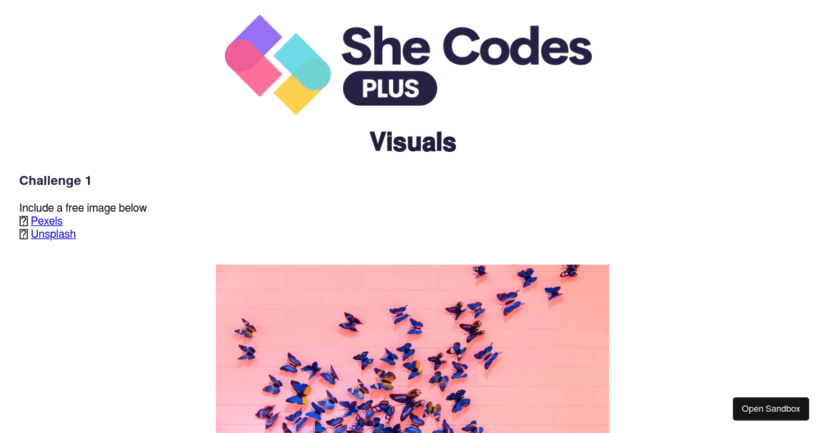 visuals-challenge - Codesandbox