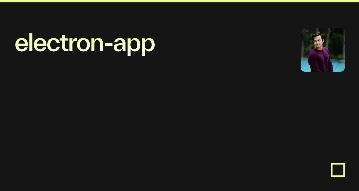 electron-app - Codesandbox