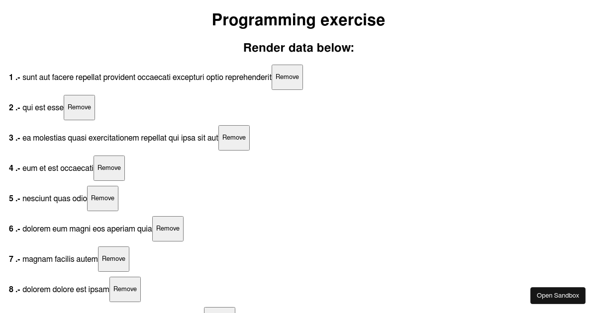 IQ - Render data (forked) - Codesandbox