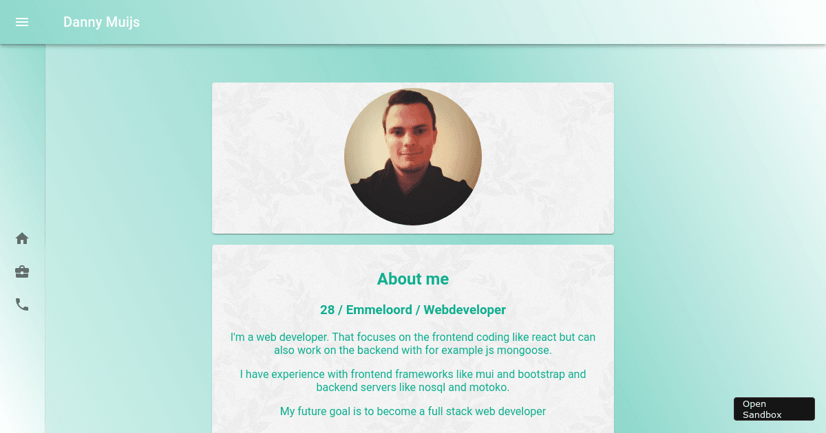 CV danny - Codesandbox