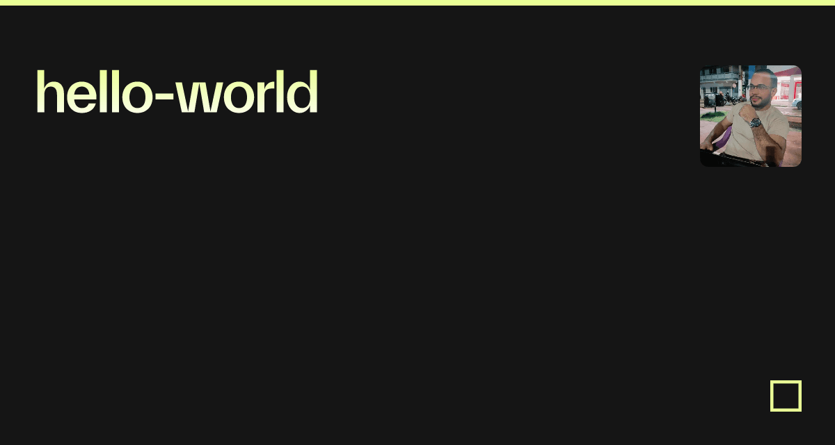 hello-world - Codesandbox