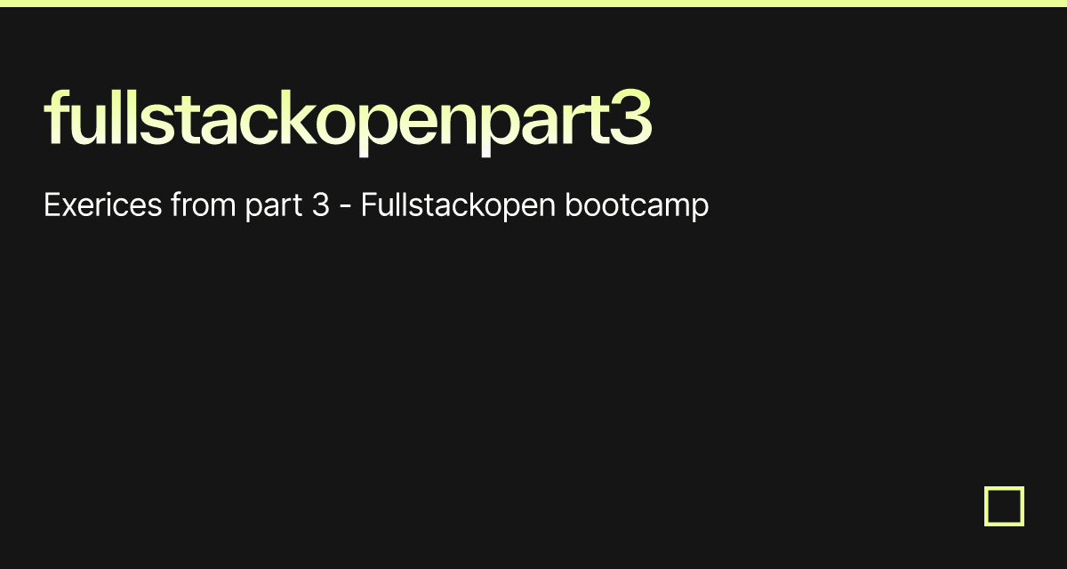 fullstackopenpart3 - Codesandbox