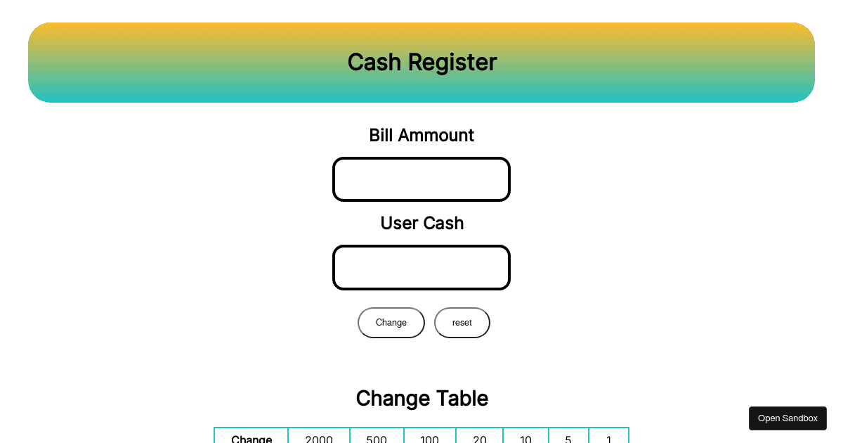 harshv1741/neog-cash-register - Codesandbox