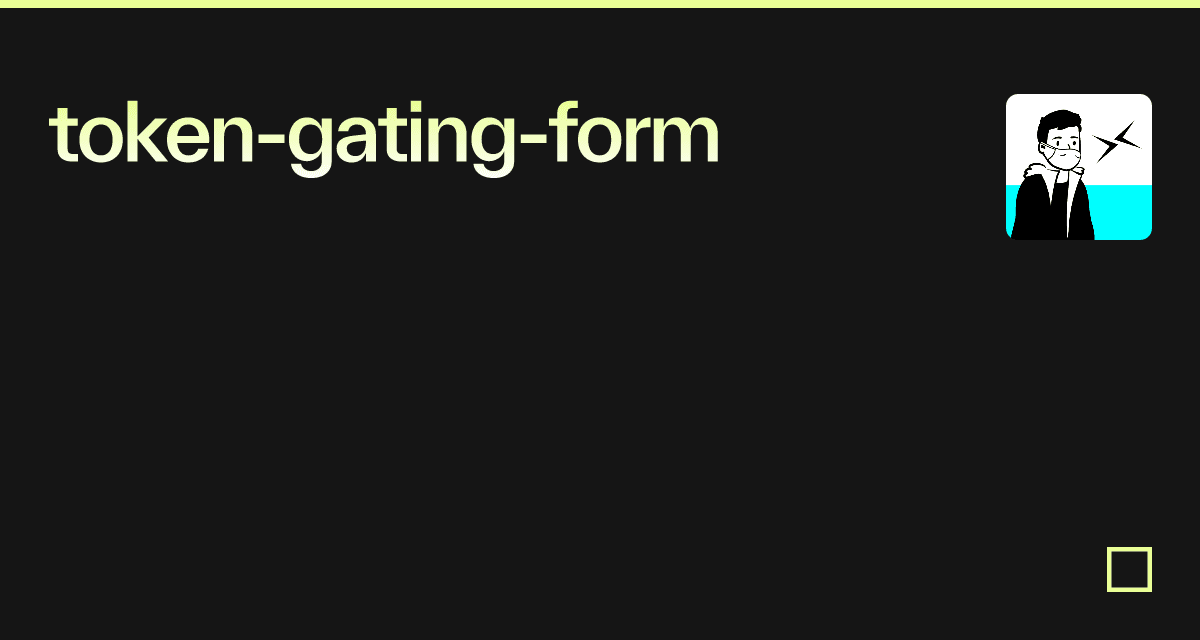 token-gating-form - Codesandbox