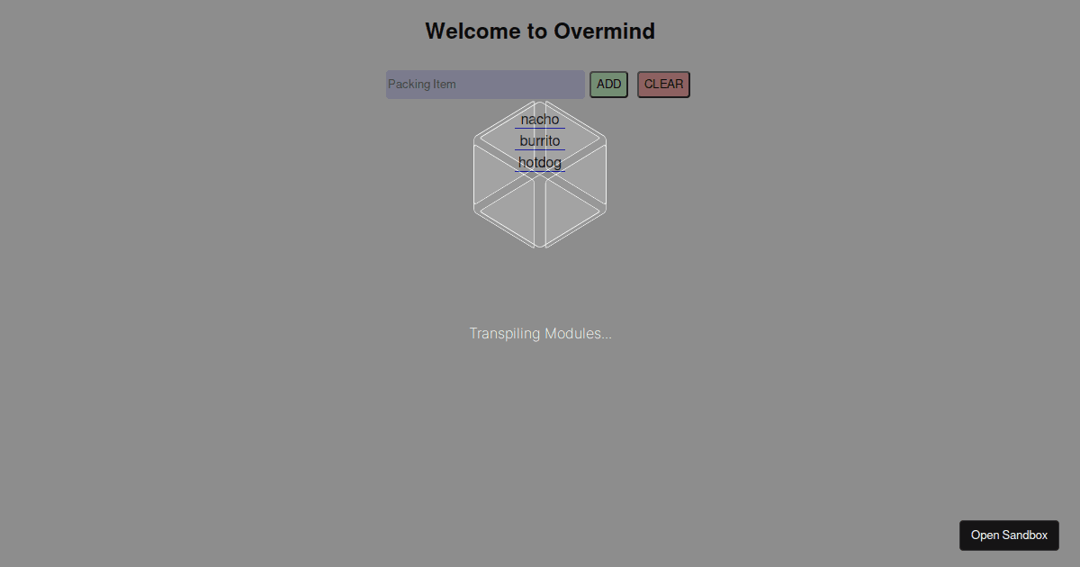 overmind - Codesandbox
