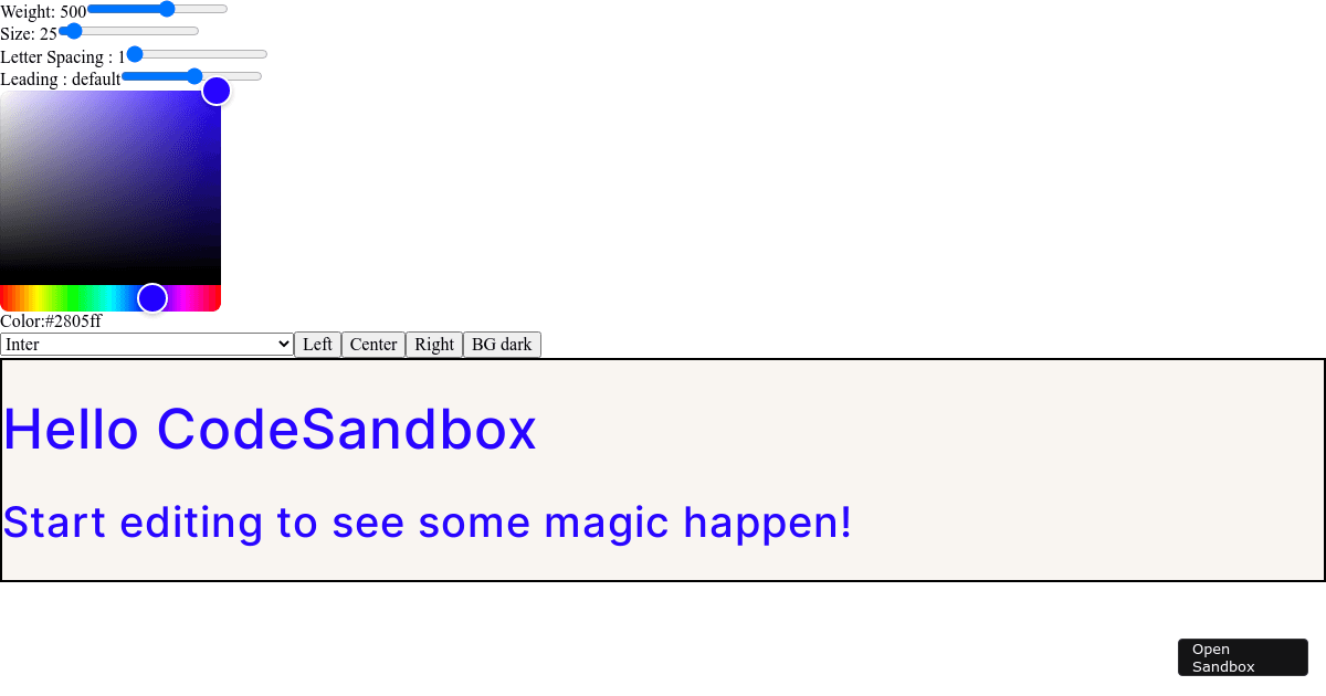 react-gfont-preview - Codesandbox