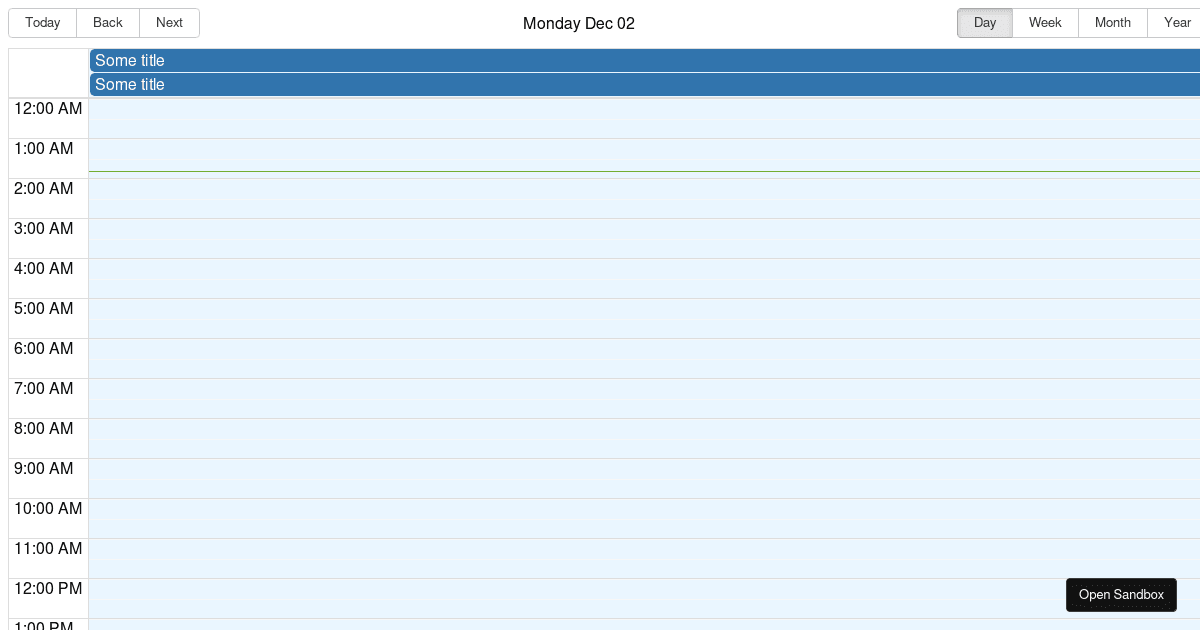 React Big Calendar - Custom Year View (forked) - Codesandbox
