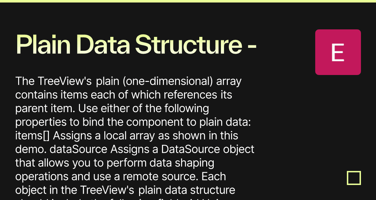 Plain Data Structure Devextreme Tree View Forked Codesandbox