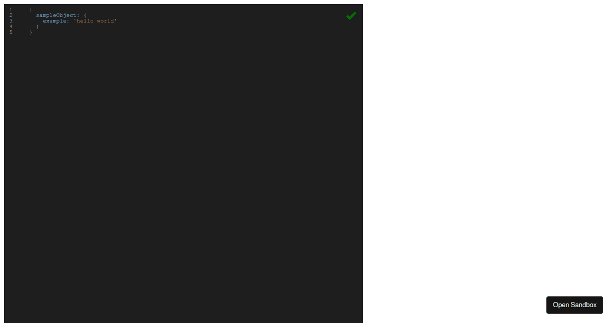 React Json Editor Ajrm Test Codesandbox