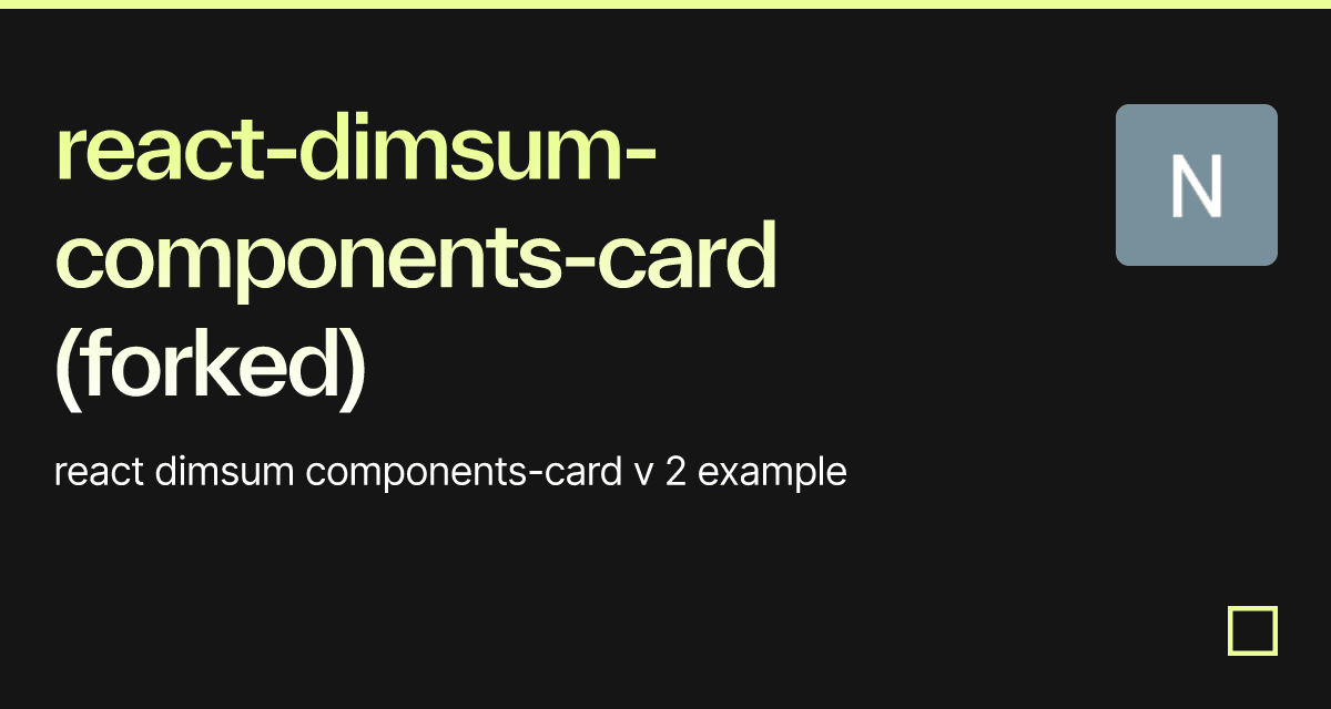 react-dimsum-components-card (forked) - Codesandbox
