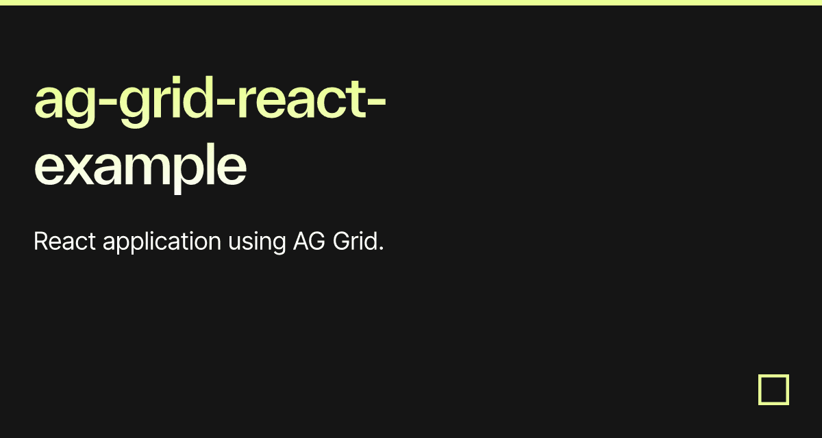 ag-grid-react-example - Codesandbox