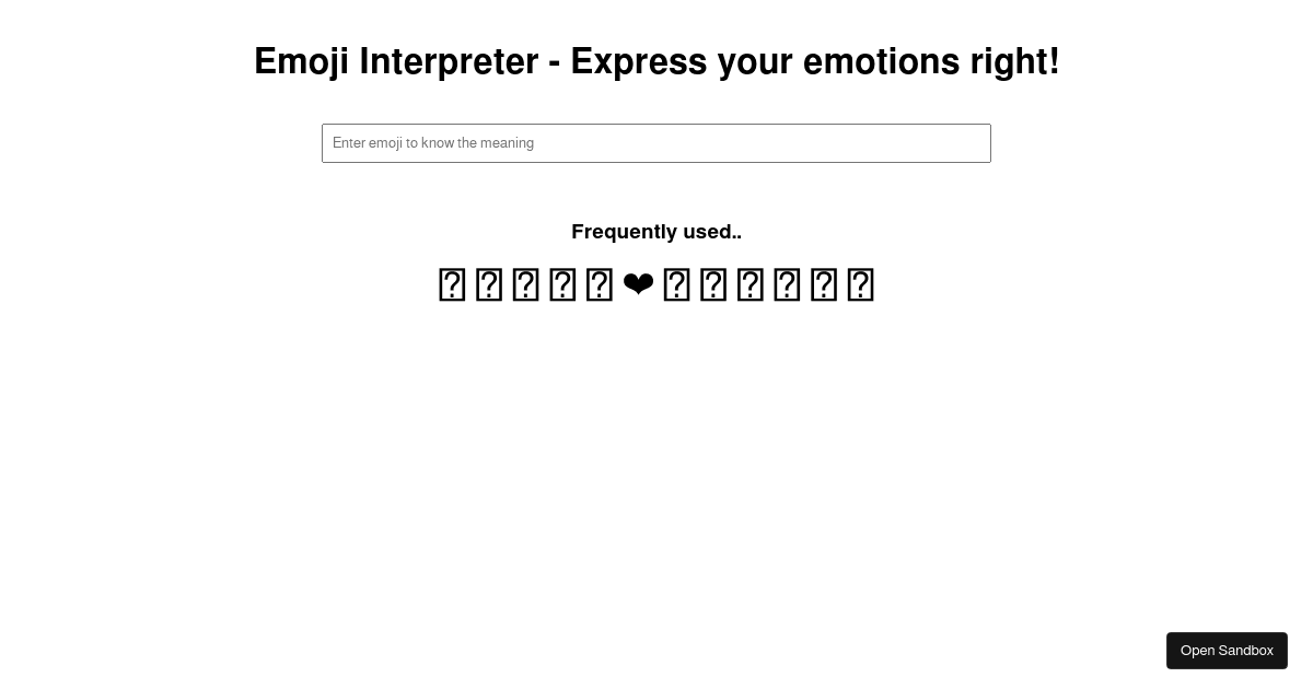 neogcamp-emoji-interpreter - Codesandbox