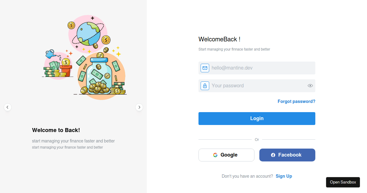 login-page - Codesandbox