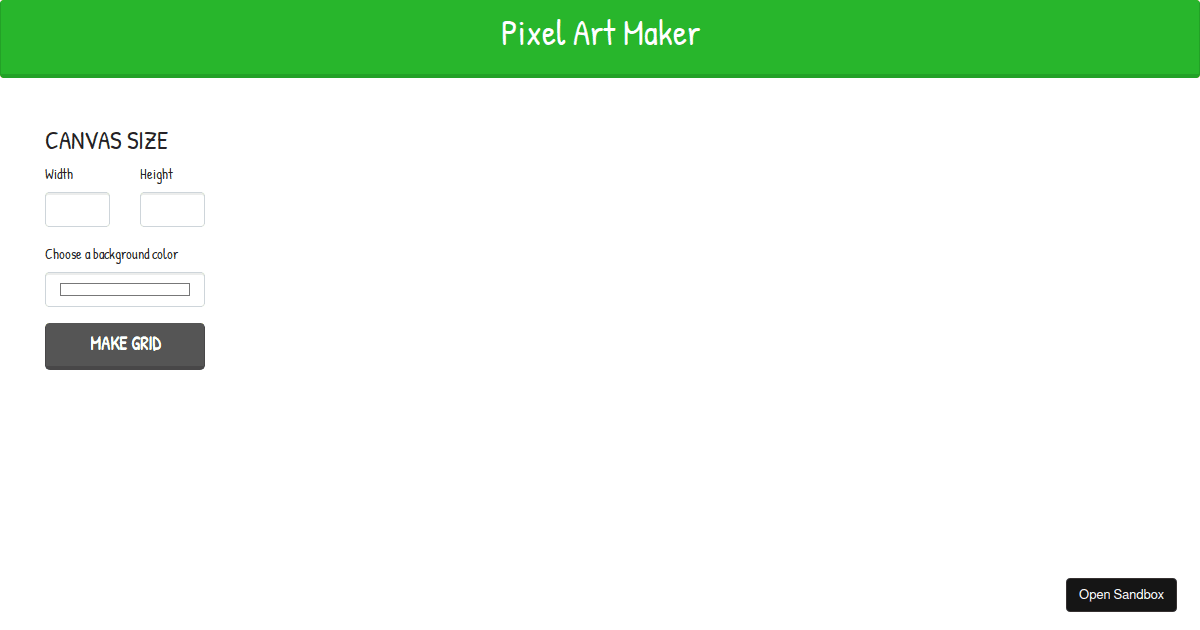 pixel-art-maker - Codesandbox