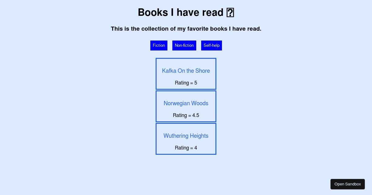 fav-books - Codesandbox