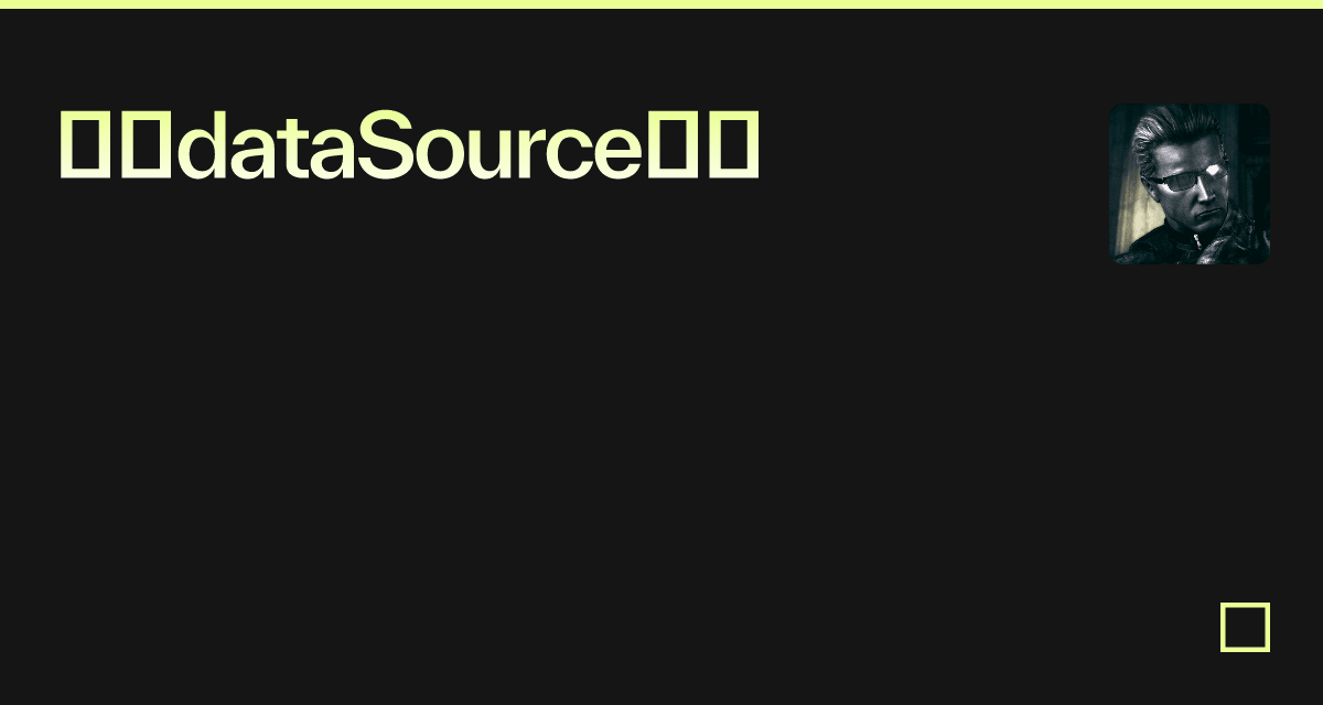 本地datasource模式 Codesandbox 
