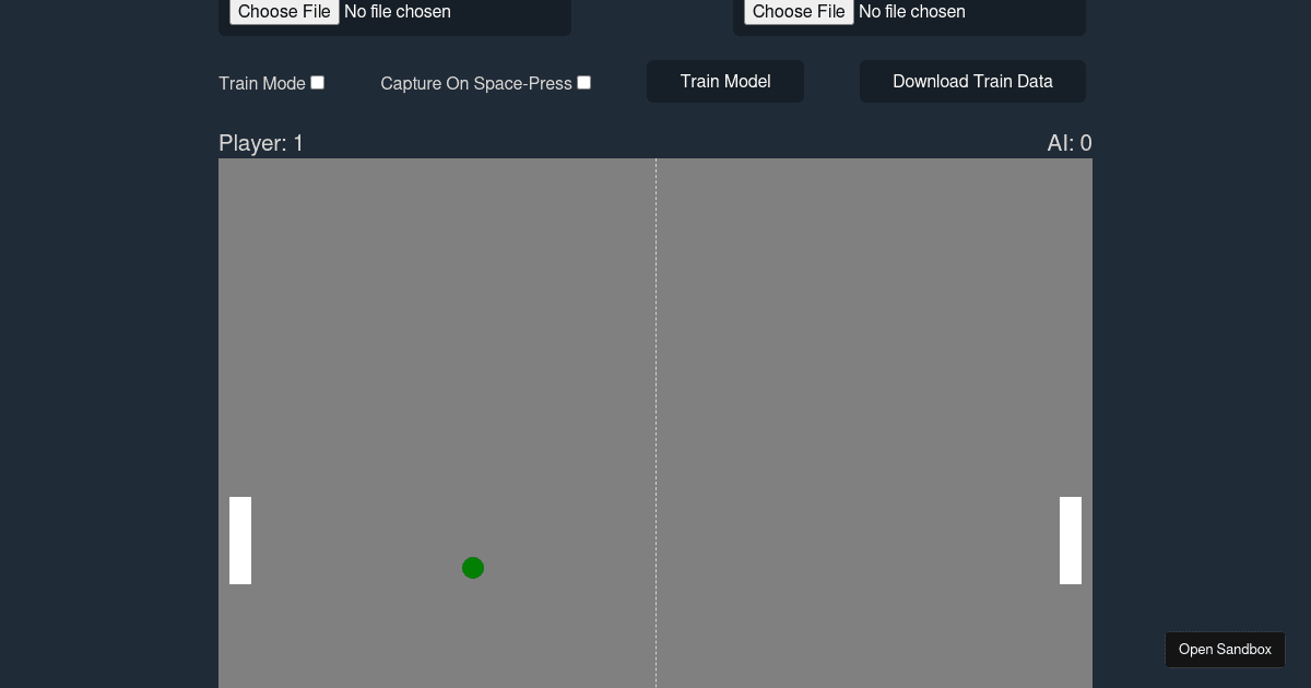 ml-pong - Codesandbox