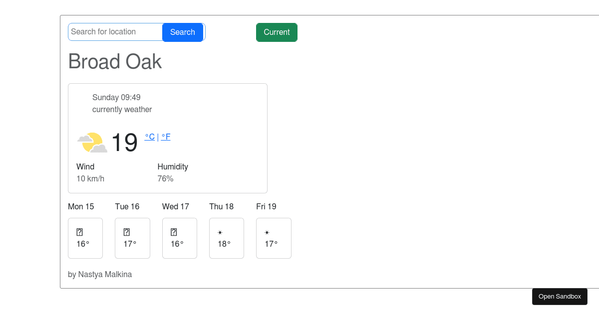 HW week 5 - Codesandbox HW week 5 - Codesandbox