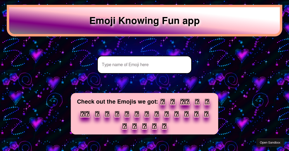 fun-emoji - Codesandbox