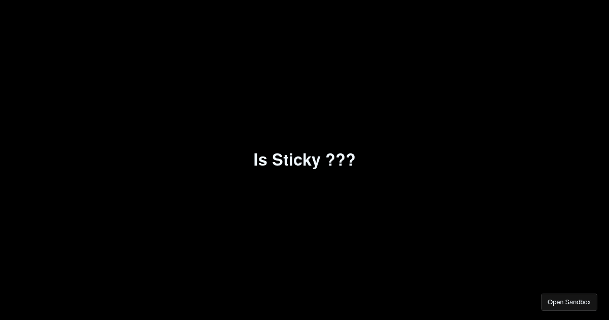 sticky-keys - Codesandbox