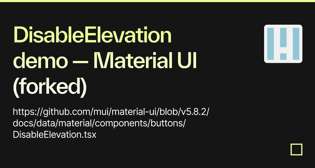Disableelevation Demo — Material Ui Forked Codesandbox