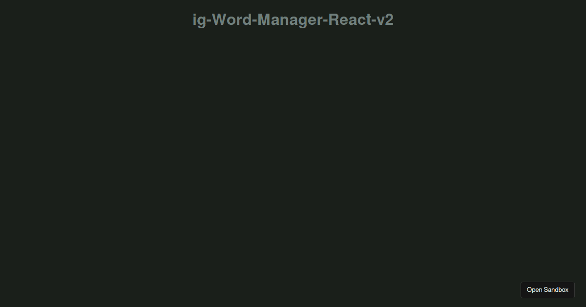 ig-react-template - Codesandbox