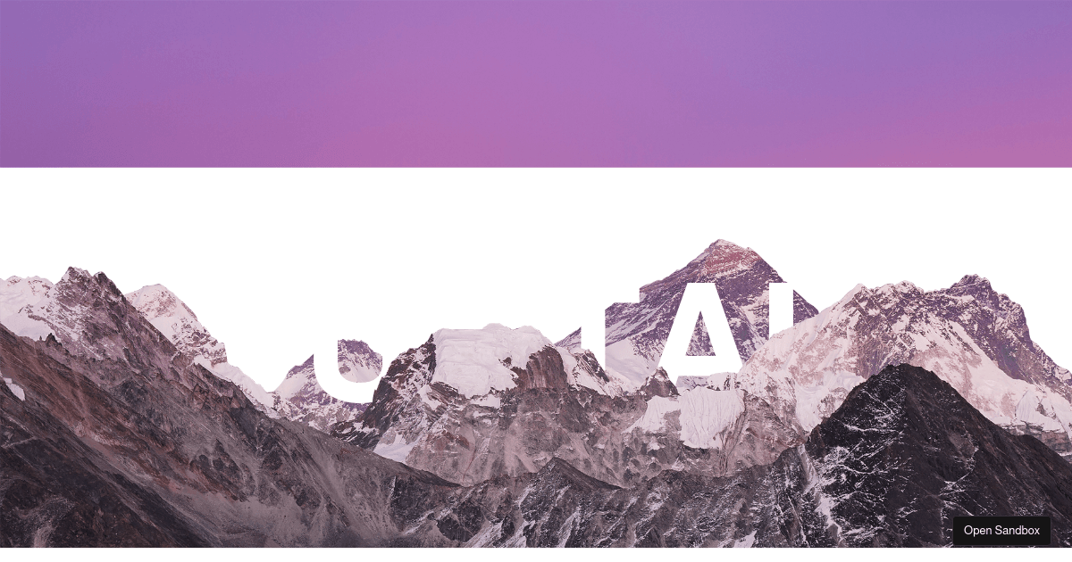 Parallax Mountains - Codesandbox