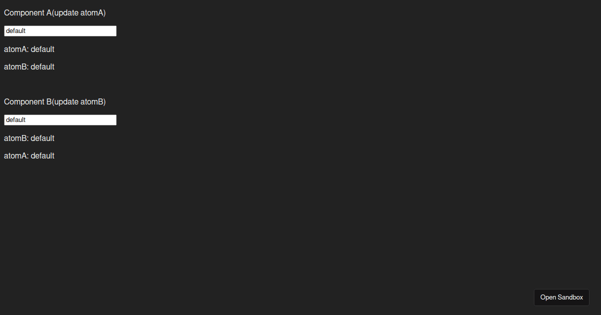 atomFamily example - Codesandbox