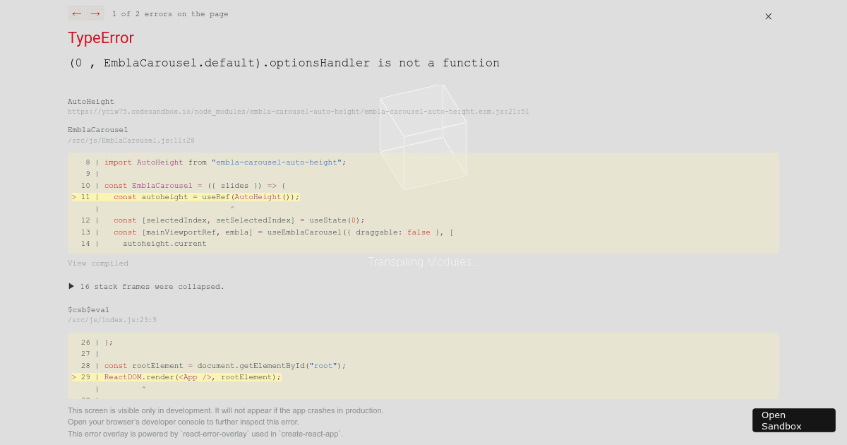 Embla Carousel Thumbnails React (forked) - Codesandbox Embla Carousel Thumbnails React (forked) - Codesandbox