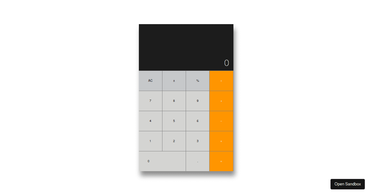 react-native-calculator - Codesandbox